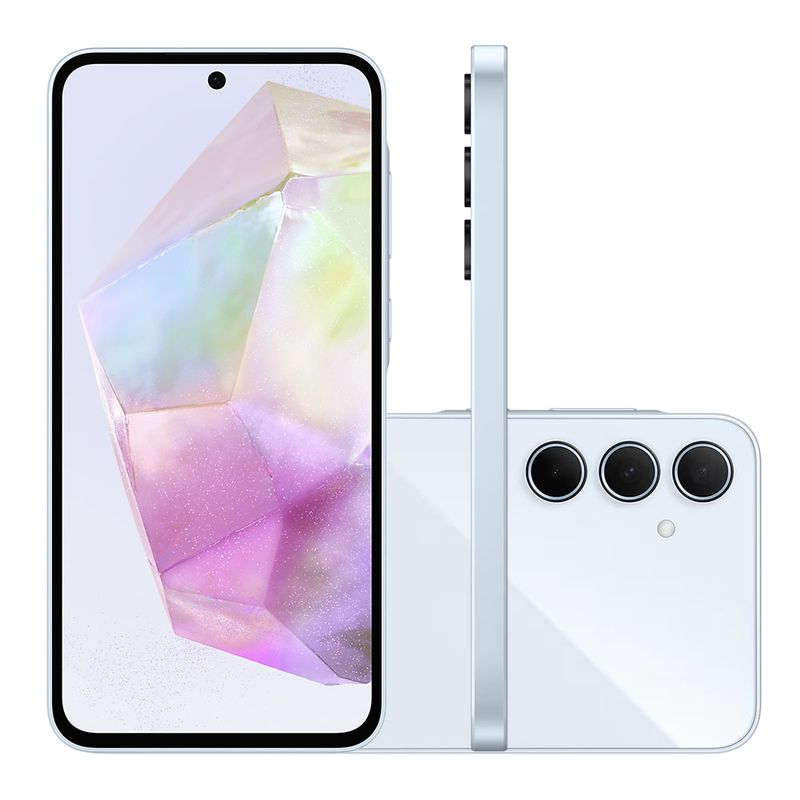 Samsung Galaxy A55 5G 256GB 8GB RAM Azul Claro | Promoção - Loja Rcell